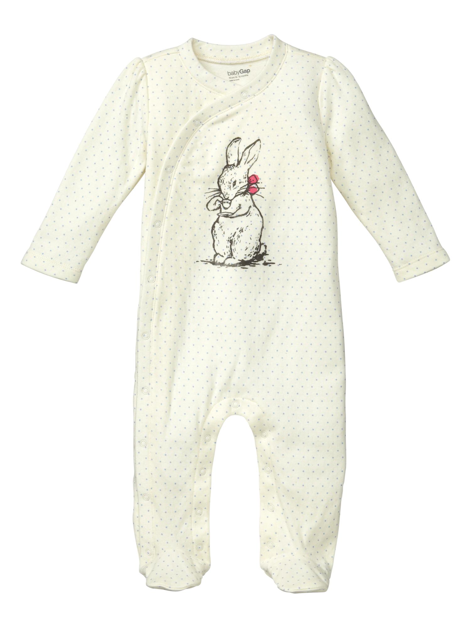 Gap公式オンラインストア | Peter Rabbit™ graphic footed one-piece