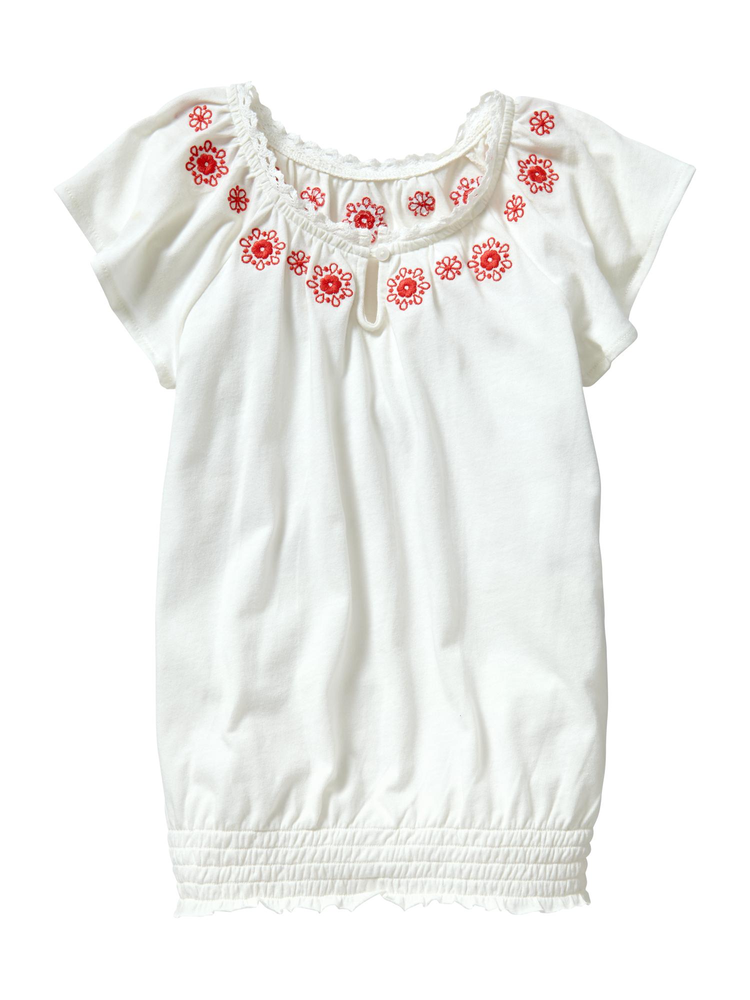 Gap公式オンラインストア | Embroidered smock top