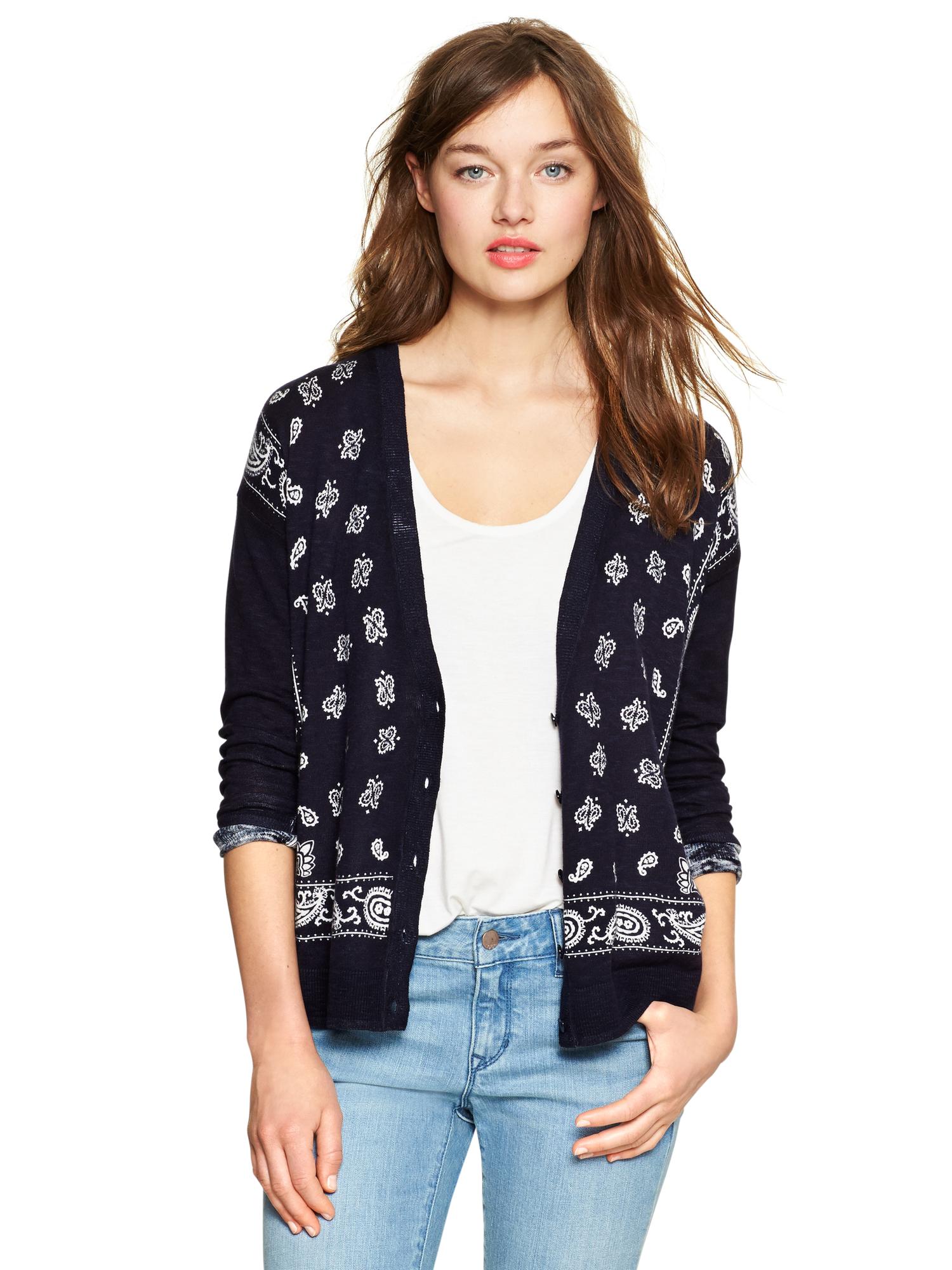 Gap公式オンラインストア | Bandana Print Cardigan
