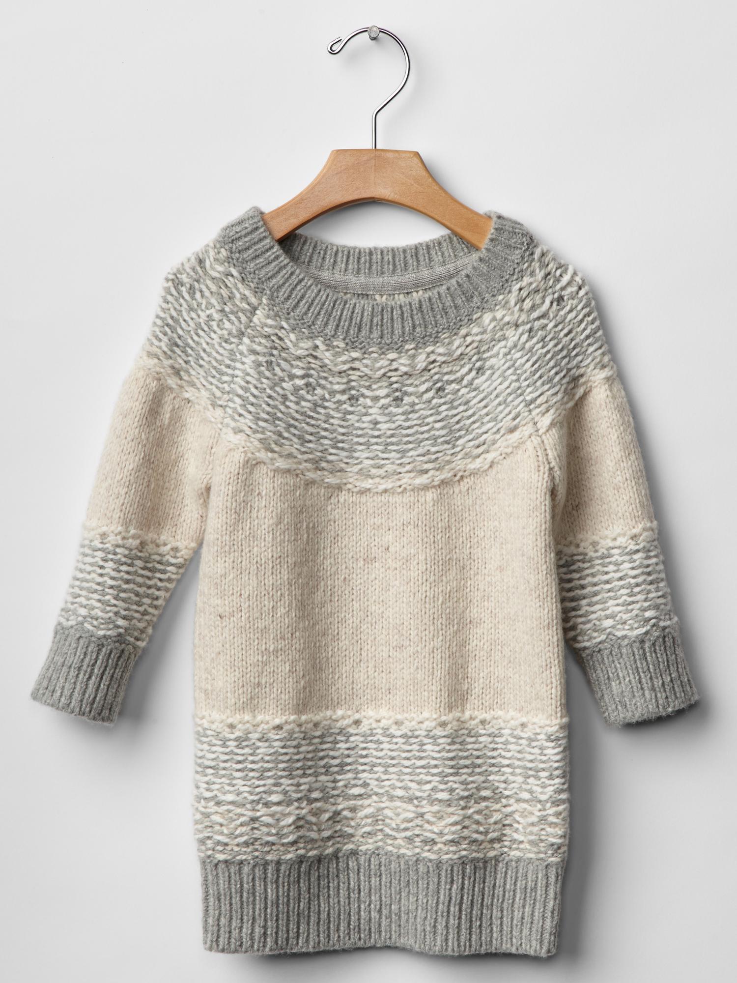 Gap公式オンラインストア | Reverse fair isle sweater dress