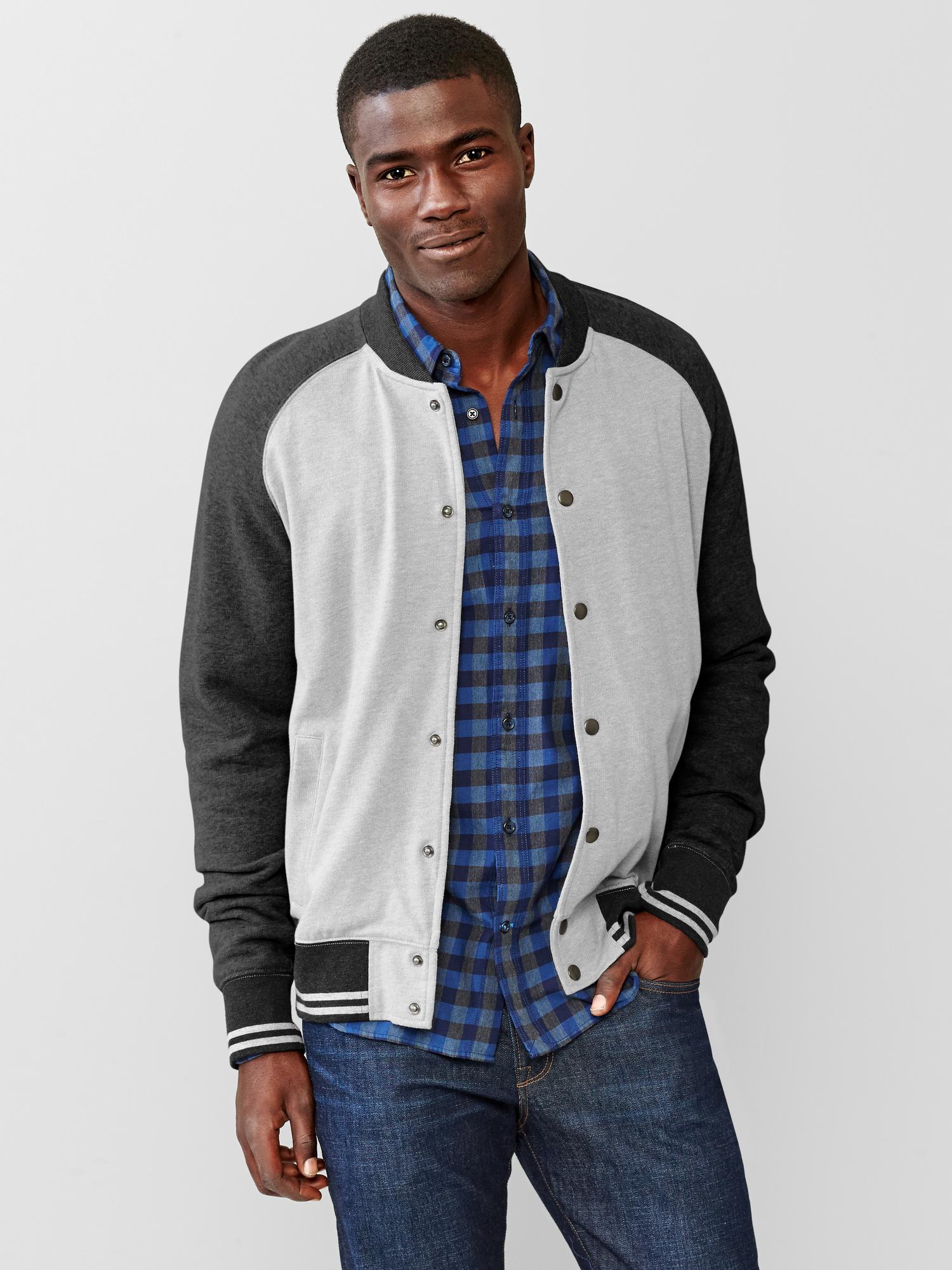 Gap公式オンラインストア | Fleece varsity jacket