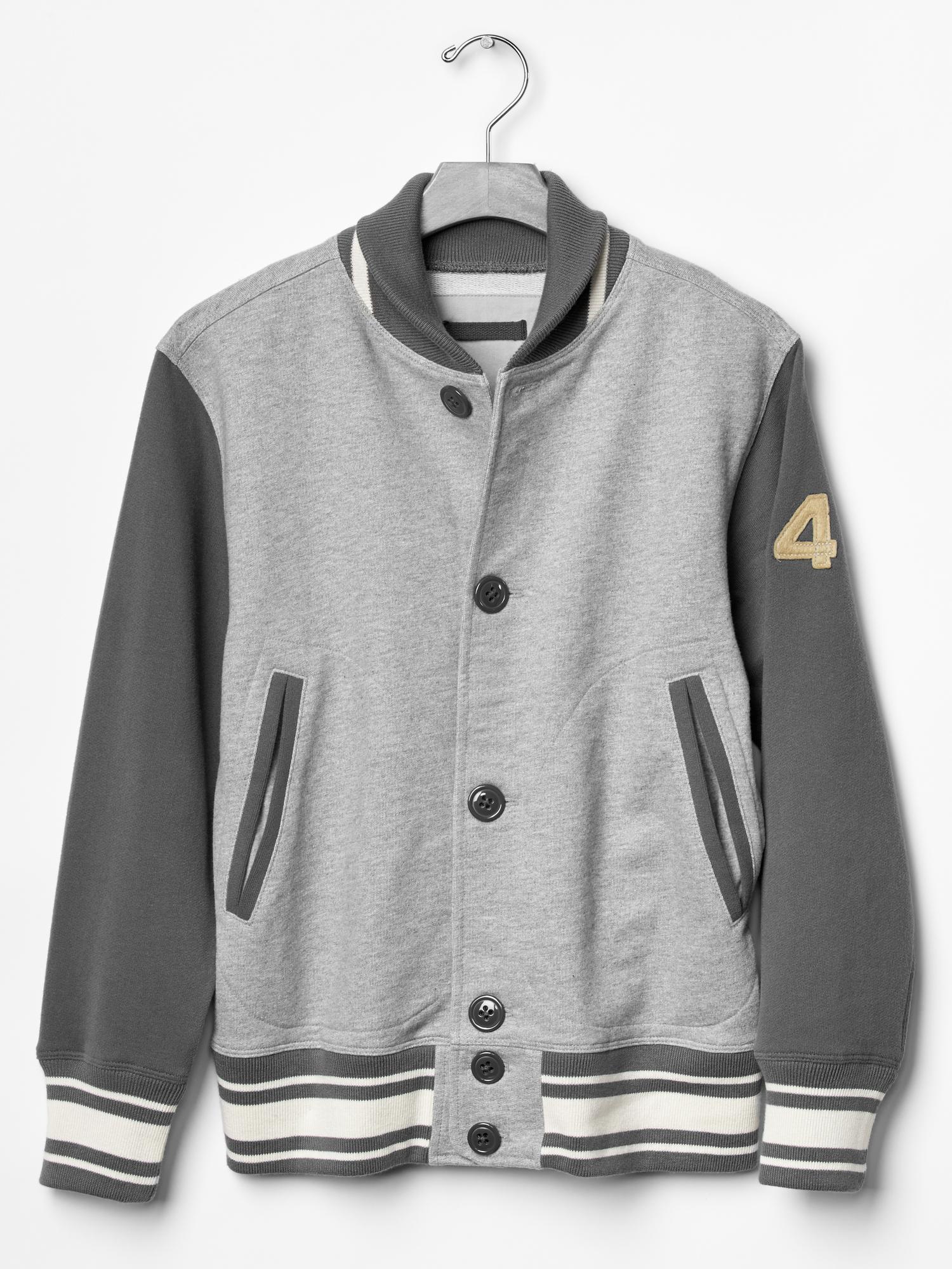 Gap公式オンラインストア | Fleece varsity jacket
