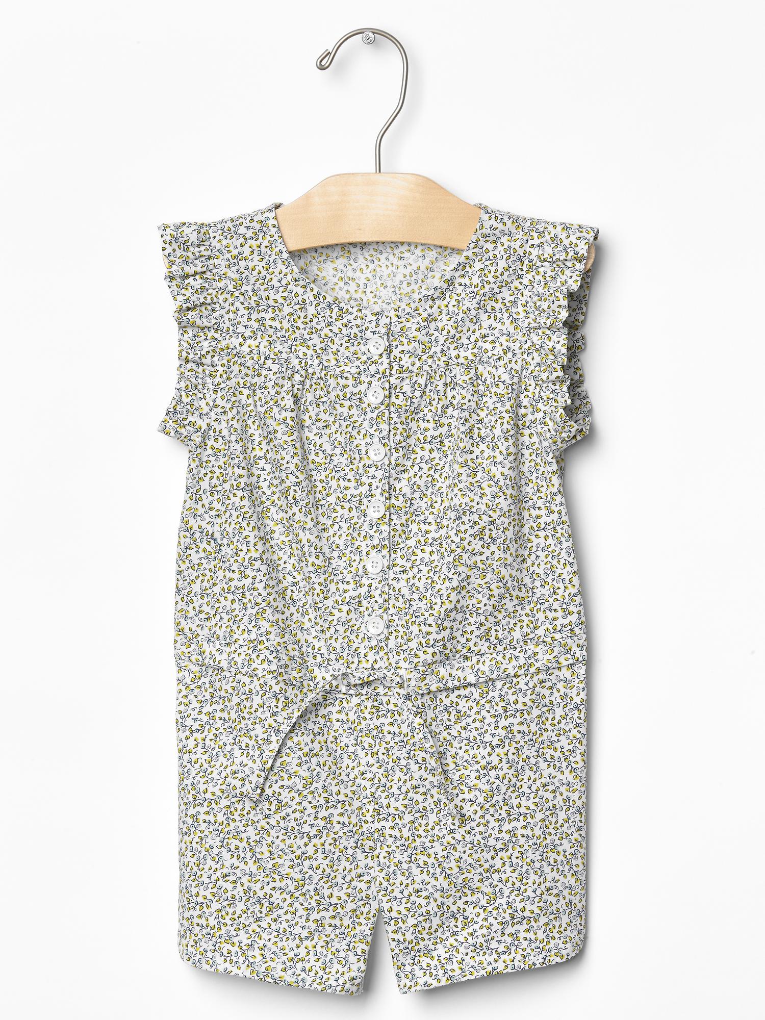 Gap公式オンラインストア | Floral flutter romper