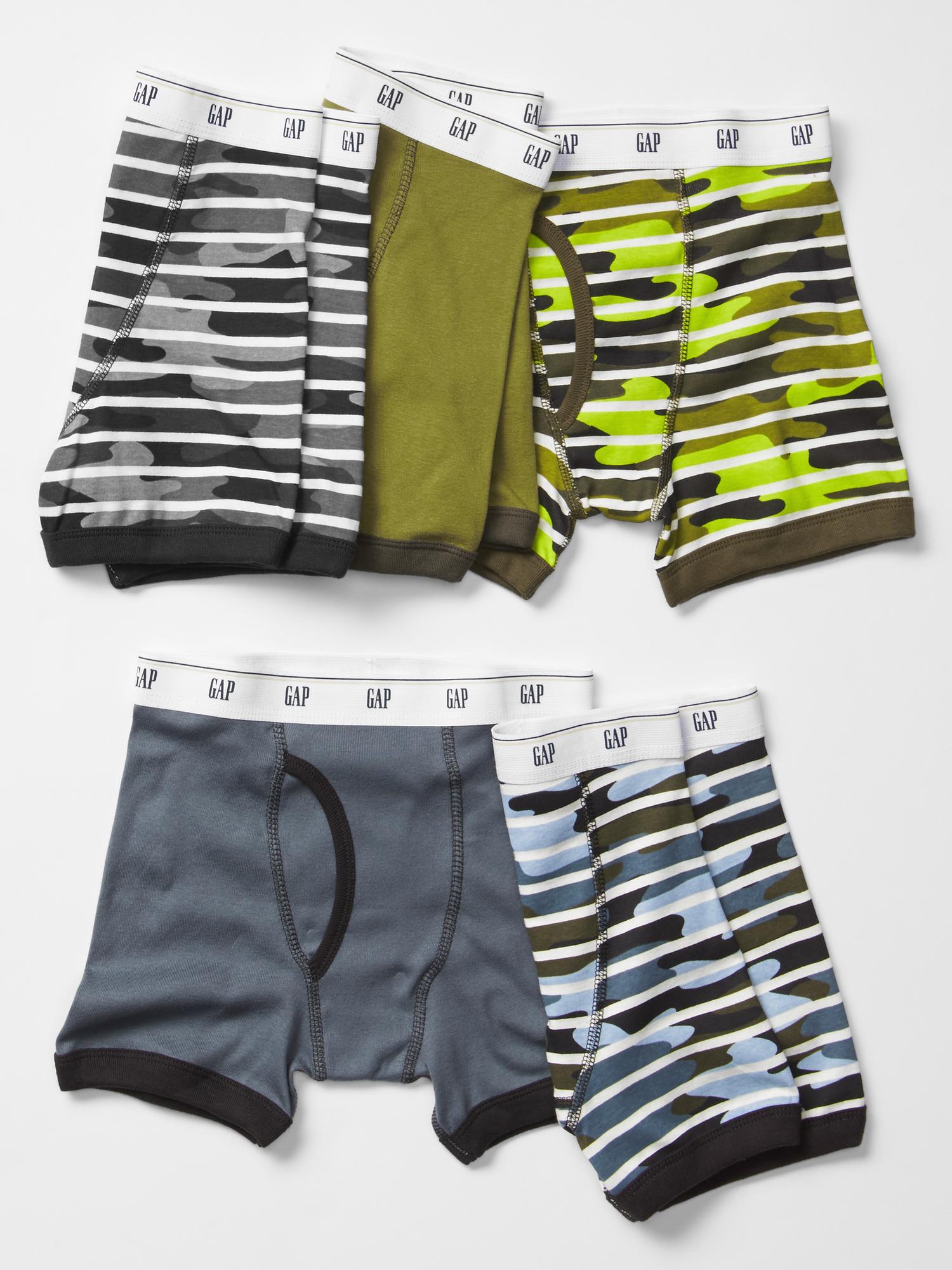 Gap公式オンラインストア | Camo stripe boxer briefs (5-pack)