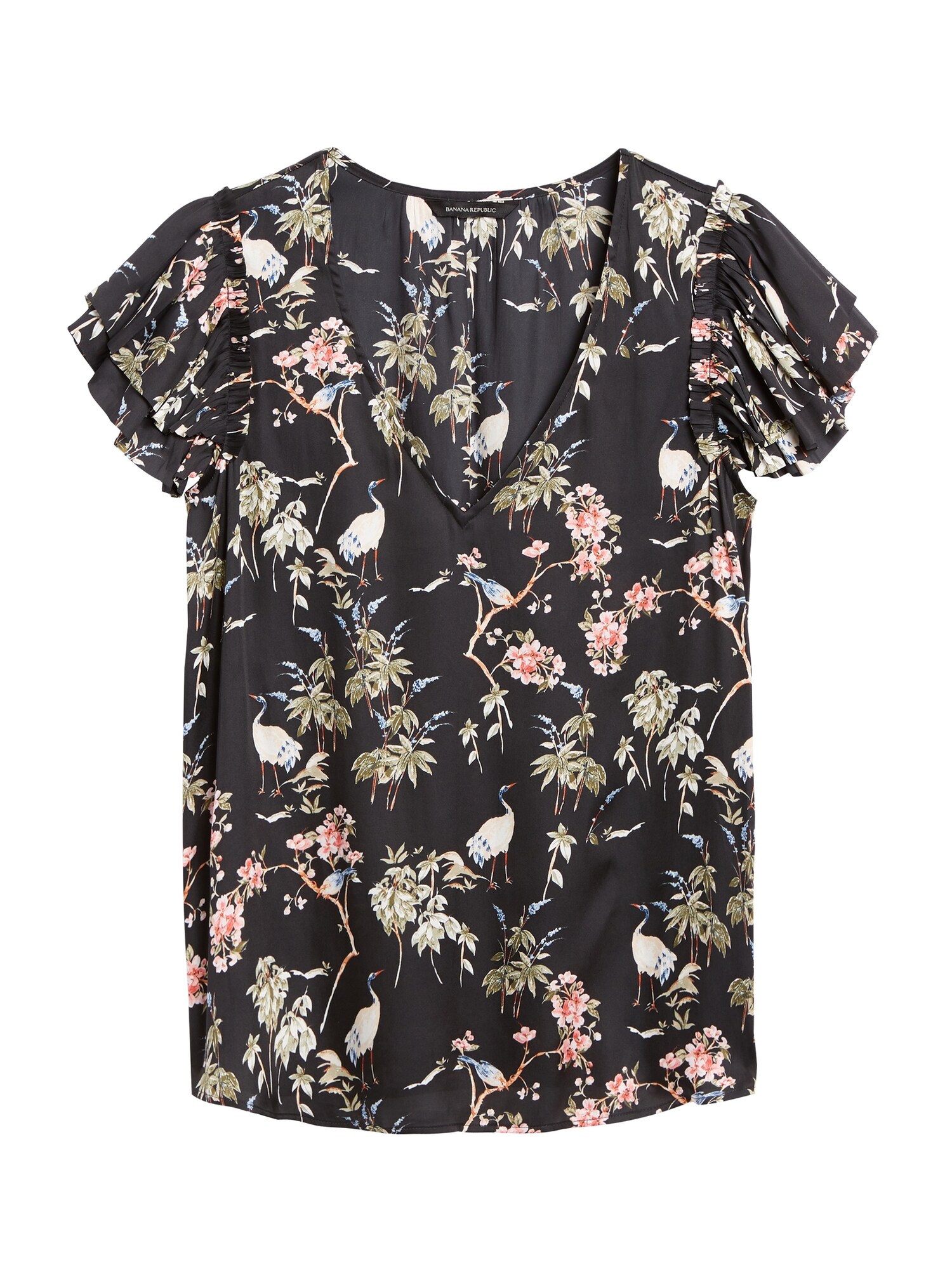 BANANA REPUBLIC公式オンラインストア | ソフトサテン Vネックトップス